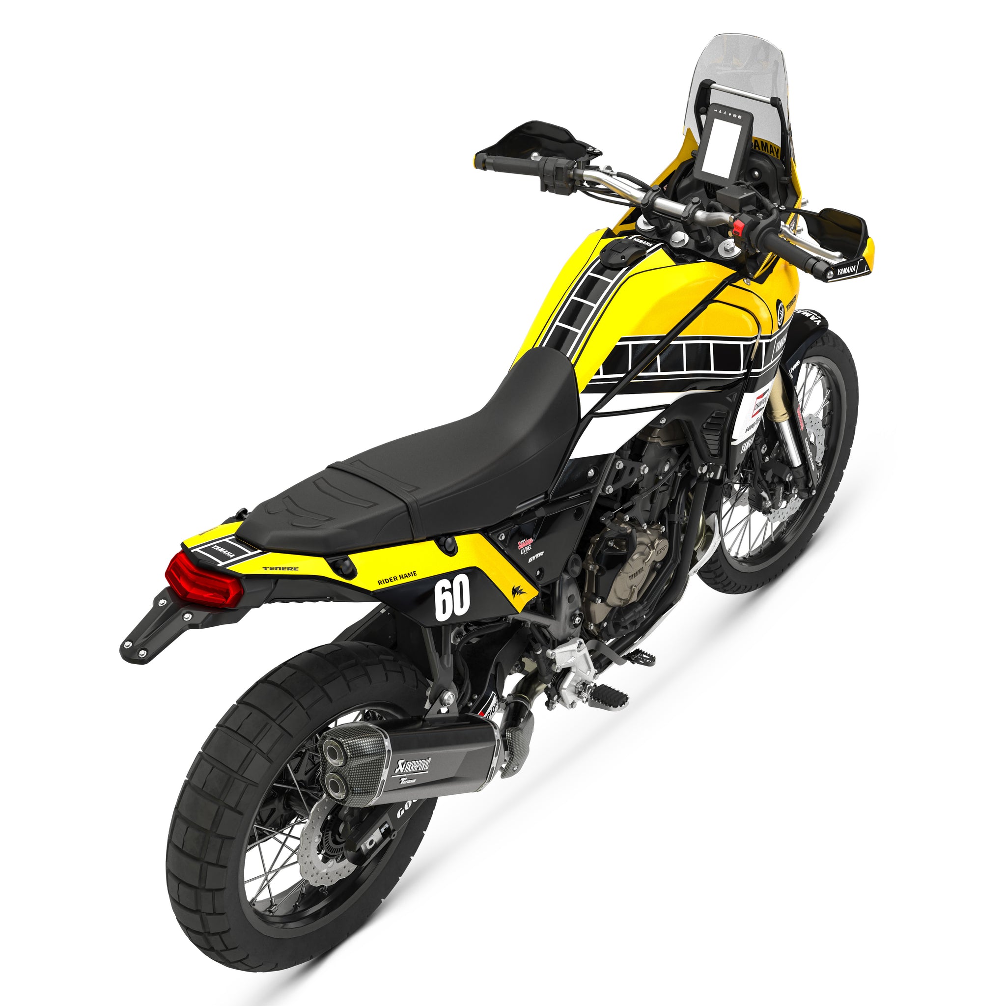 Yamaha Tenere 700 Graphics Kit "Anniversary Yellow" – LIVING THIS BIKELIFE