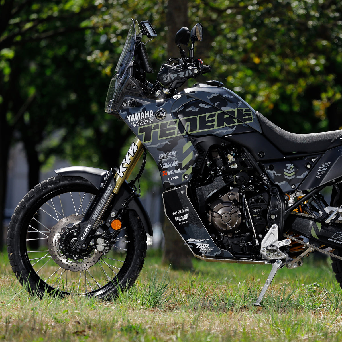 Yamaha Tenere 700 Graphics Kit "Ausio Camo" – LIVING THIS BIKELIFE