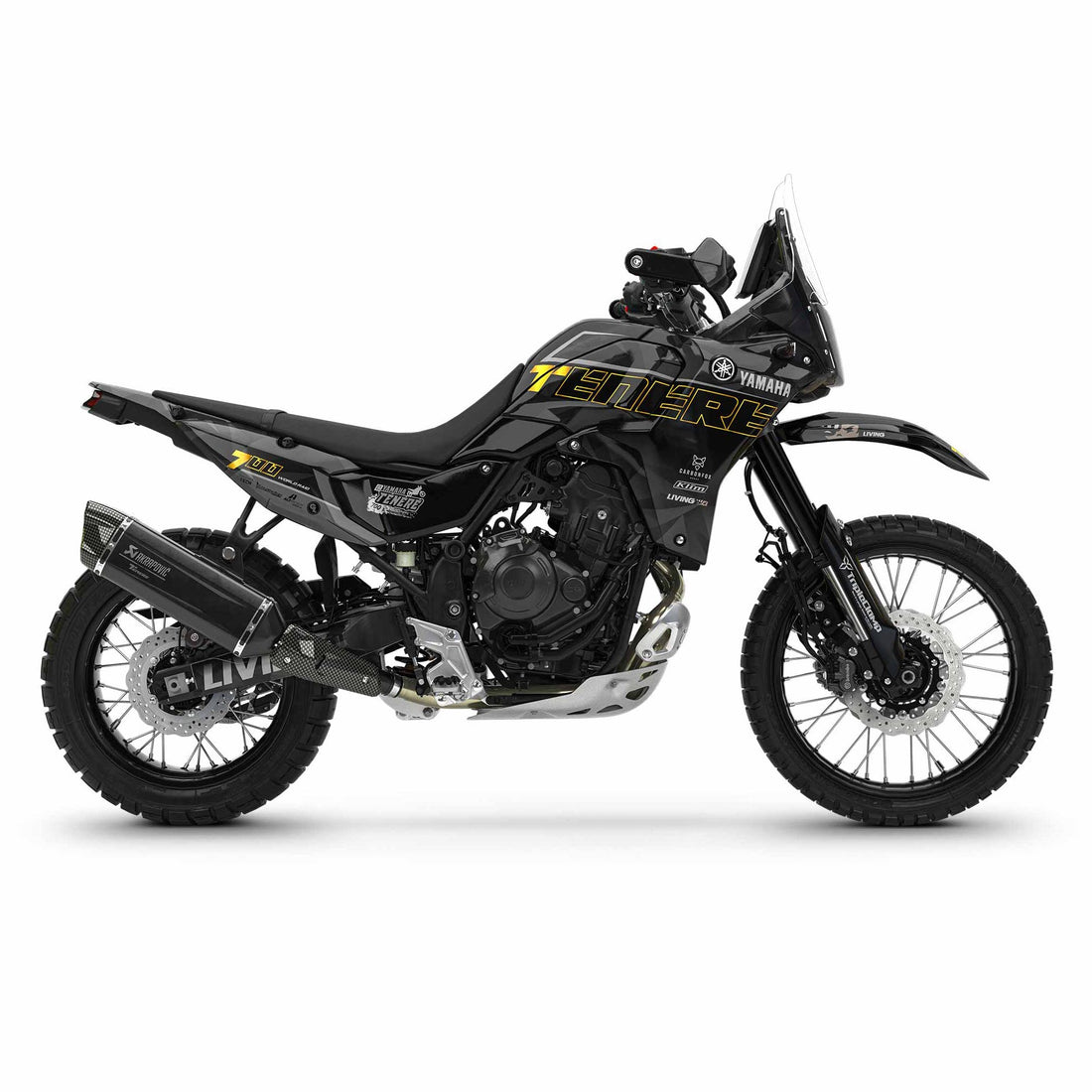 Yamaha Tenere 700 Graphics Kit "Black & Gold" – LIVING THIS BIKELIFE
