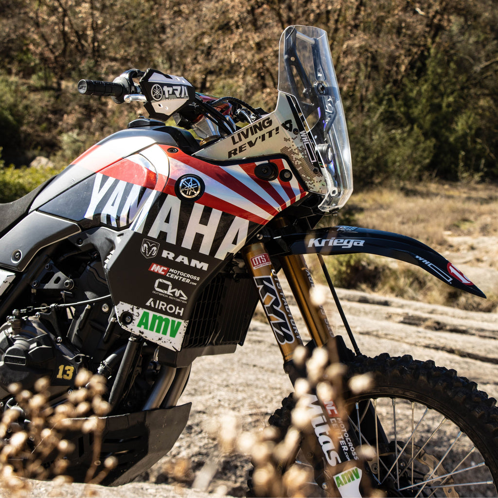 Yamaha Tenere 700 Graphics Kit "Pol Tarres Rising Sun" – LIVING THIS ...