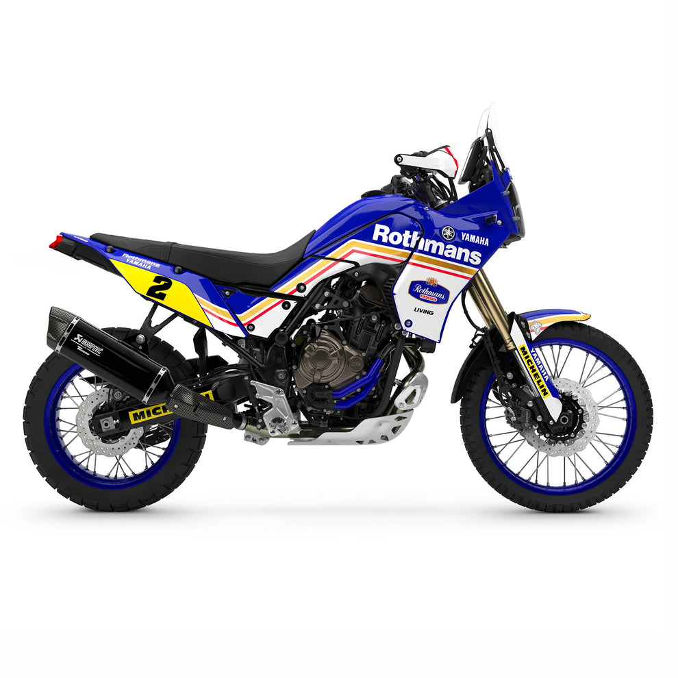 Yamaha Tenere 700 Graphics Kit "Rothmans" – LIVING MOTOR CO.